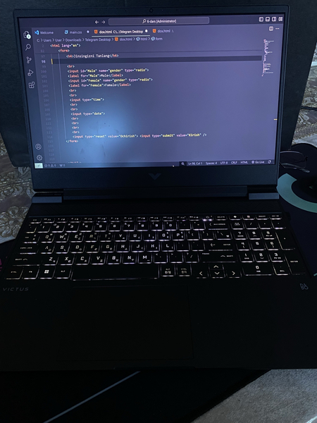 HP Victus Gaming Laptop Ryzen5 15-fb0070AX