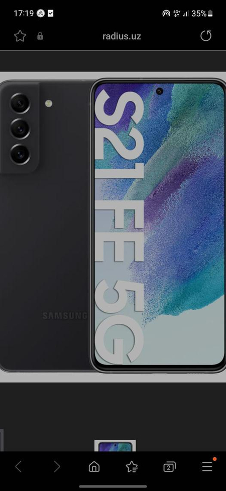 Samsung ultra S21fe 5G satiladi polniy toza karopkali telef