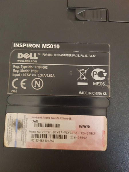 Продаётся срочно ноутбук DELL 5010