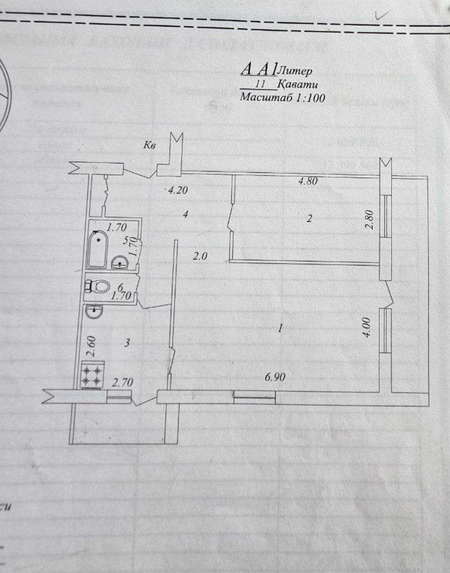 м.Х.Алимжана Дархан 2-комнатная 11/18 72 м² ремонт мебель техника