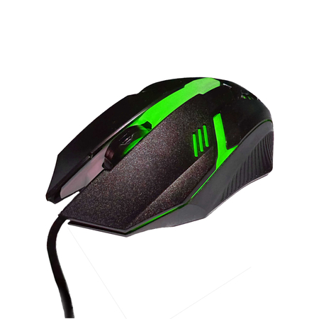 O'yin sichqonchasi Black Fox bilan RGB orqadan yoritilgan UZUM AKSIA!