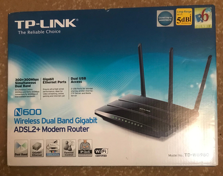Роутер+ADSL2  tp-link N600