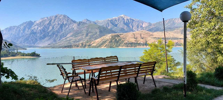 Panorama DACHA birchmulla yakkatut basseyn tapchan