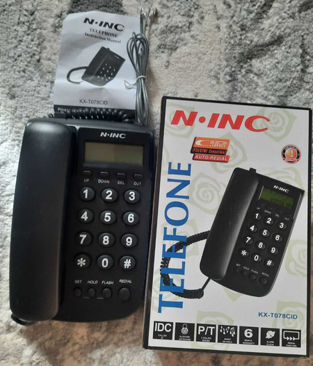 В Коробке Домашний НОВЫЙ Телефон Определитель N-INC KX-T078CID