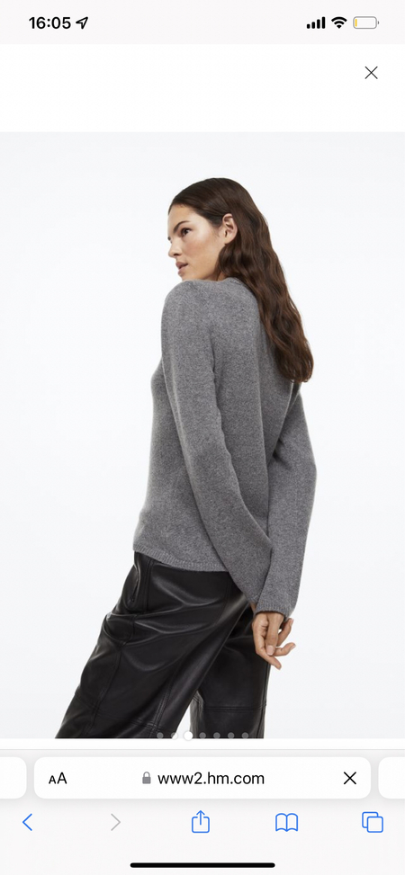 Кашемировый свитер от бранда H&M