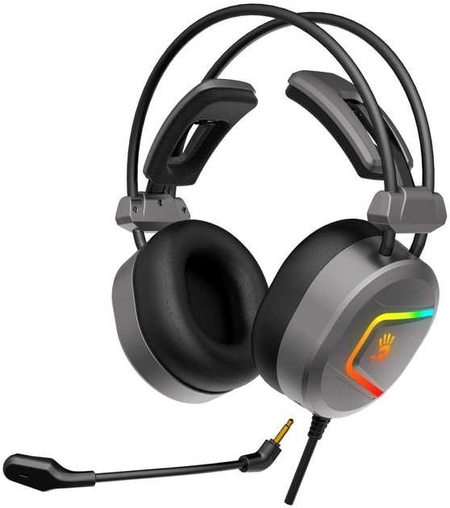 Проводные наушники Bloody MC750 BLACK, GREY - ИГРОВАЯ ГАРНИТУРА 7.1