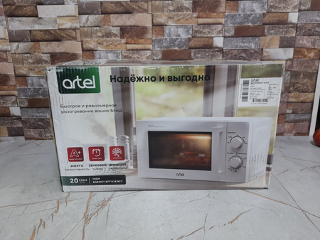 ARTEL mikroto'lqinli pechi 20 litr Ovozli taymer Muzdan eritish +3 yil