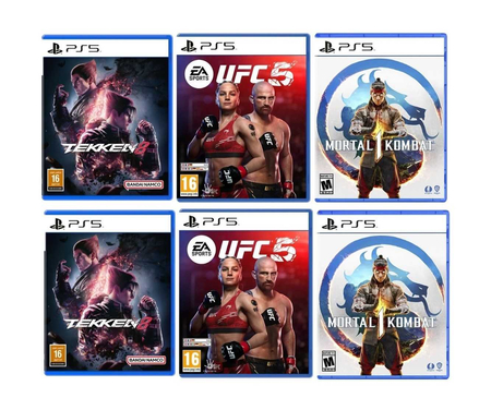 PS5 Disc: Ufc5 / Tekken 8 / Mk 1