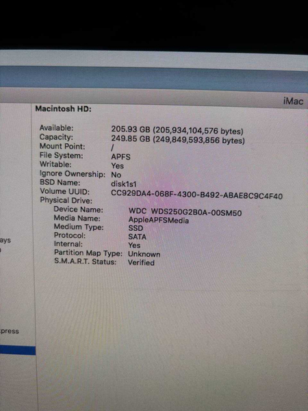 Продам моноблок Imac Core i5 OZU 12GB, 256 GB SSD