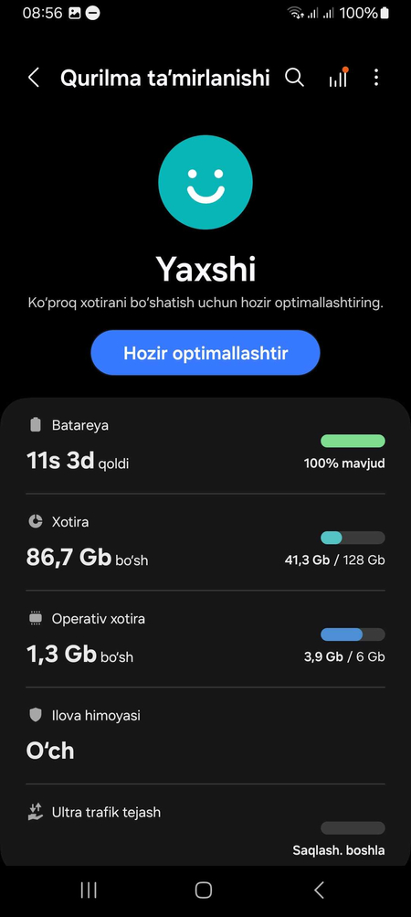 SAMSUNG GALAXY M33 5G  xolati ideal karobka dakment sroncha sotiladi