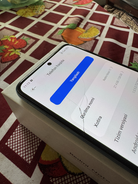 Redmi Note 11 6/128gb oynasi singan