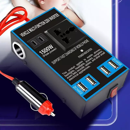 Автомобильный адаптер USB с 4 порта быстрой зарядки