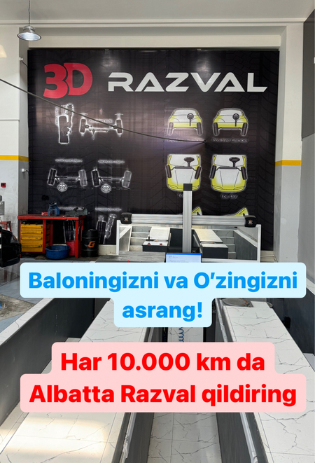 3D Razval Yunusobod uchqahramonda Diagnostika bepul