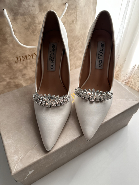 Белые туфли Jimmy Choo