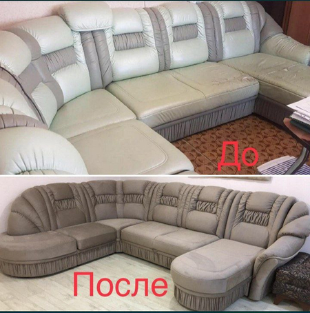 Перетяжка мягкая мебель любой сложности