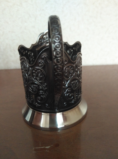 Подстаканник мельхиоровый торговой марки «Кольчугинский мельхиор»