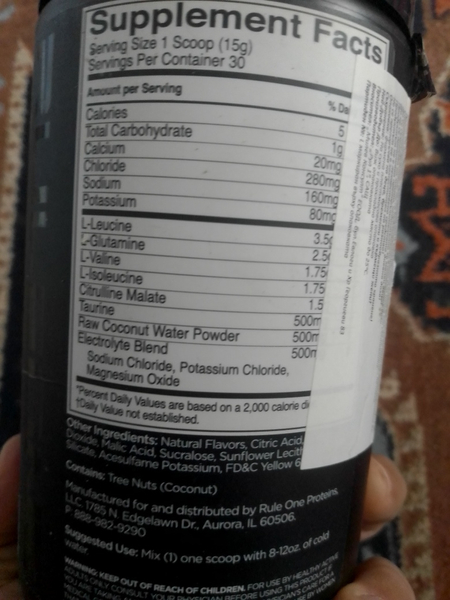 TRAIN BCAAs vitamin