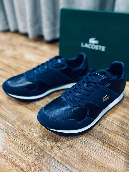 Lacoste мужские кожаные кроссовки