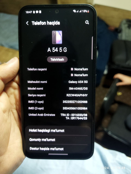 Samsung A 54 5G 8/128