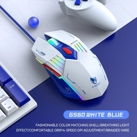 T-Wolf G560 White Gaming игровая мышь