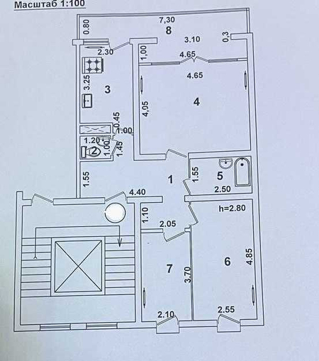 3х комнатная в 4х. Чиланзар 18. Парламент. в ипотеку можно (133235)