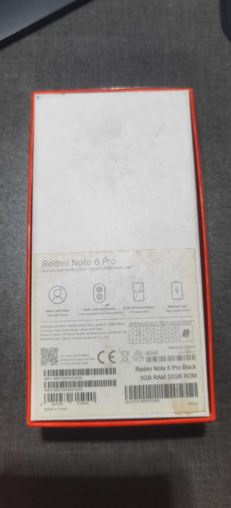 Продам смартфон XIAOMI NOTE 6 PRO Global