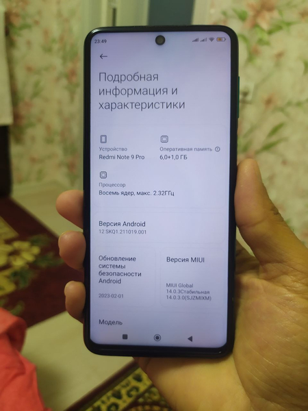 Redmi note 9 pro 6+1/64gb yili 2021 ideal 200%