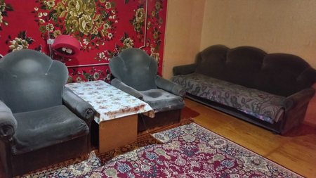 Диван-кровать + 2 кресла + столик