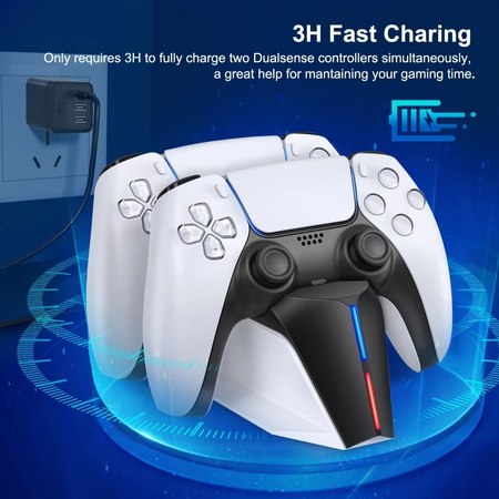 Ps5 Dual sense . Зрядная док-станция для двух контроллеров PS5, быстра