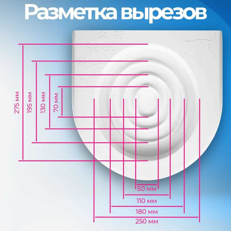 Лоток для приучения кошек к унитазу