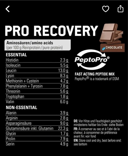Protein Sponser 800g-Pro Recovery