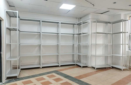 Стеллажи полочные металлические, сборные архивные стеллажи
