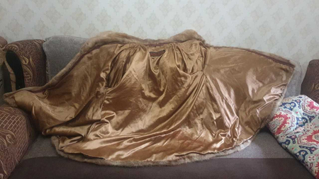 Полушубок норковый зимний.