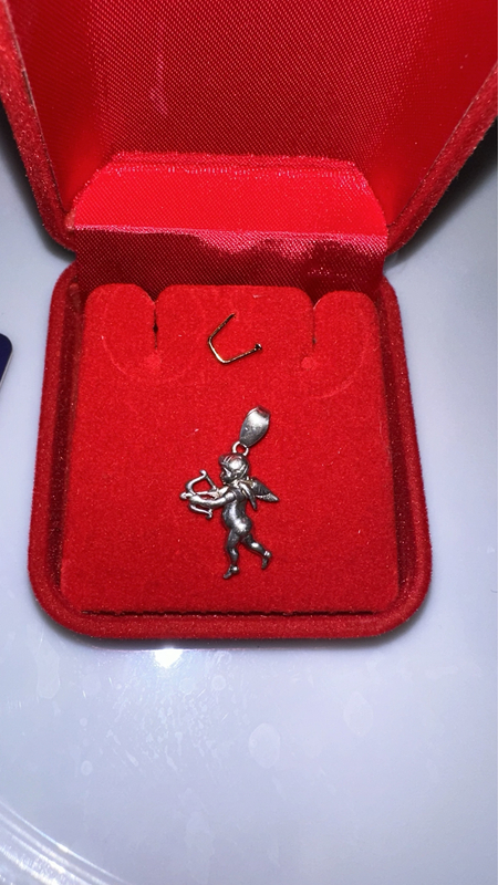 Кулон купидон серебро 925
