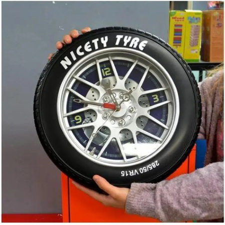 Настенный часы виде шына автомобиля Nicety tyre 50 см