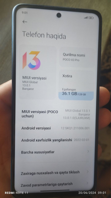 Poco x 3 pro srochni sotiladi