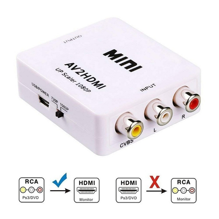 Конвертер AV (RCA) к HDMI. 1080P