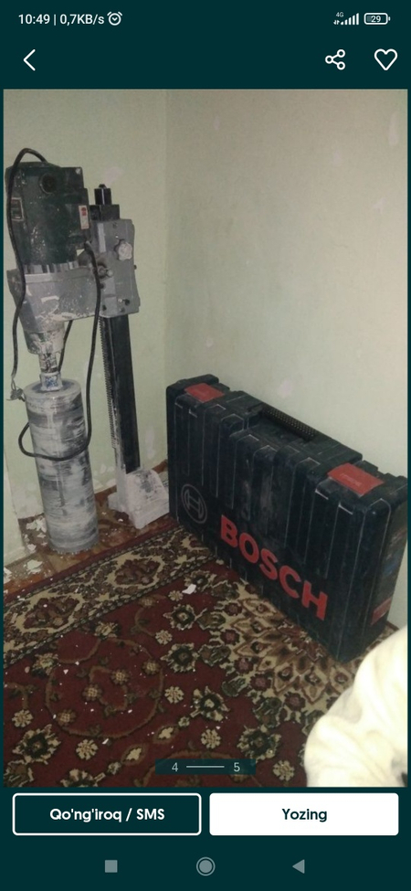 Perfarator xizmatlari beton buzish teshik teshish transha kovlash