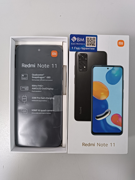 Redmi Note 11 4/64GB Grey Global. Гарантия! Доставка!