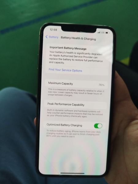 Iphone 11 pro max 76% 256gb