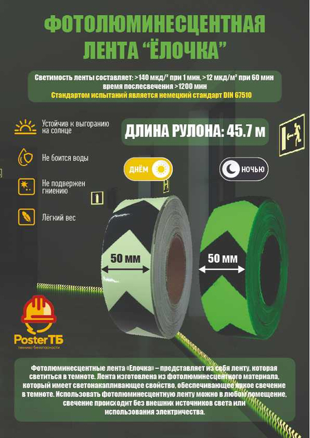 Продаем Фотолюминесцентную Ленту с рисунком 