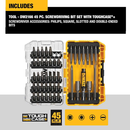 Набор отверток DEWALT DW2166 из 45 предметов