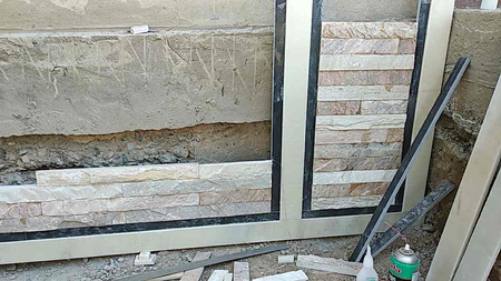 Korka va sokil ishlarni qilamiz. Va fasad travertine.  Jetukiy qilamiz