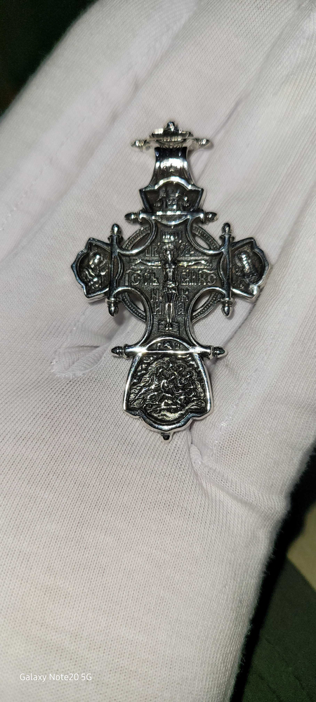Крест серебро 925