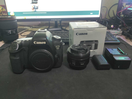 Canon 6D + 50 mm obektiv sotiladi