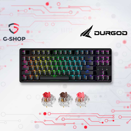 Механическая игровая клавиатура Durgod Cavalry 87 PBT Hot-Swap RGB RU