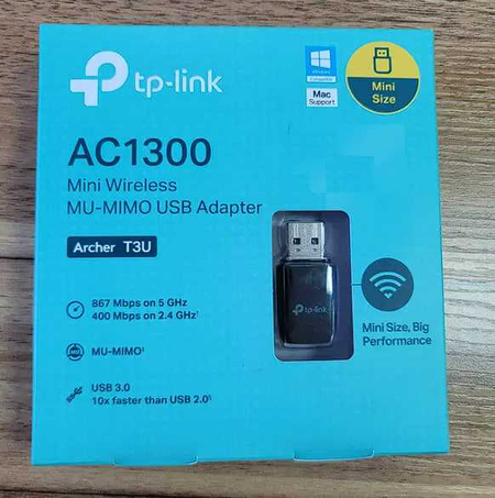 TP-Link Archer T3U Двух диапазонный WiFi приёмник USB‑адаптер Adapter