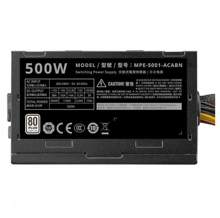 Блок питания Cooler Master Elite 500 V4 230V 500W