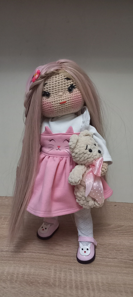 Вязаная куколка handmade Evgeniya&dolls