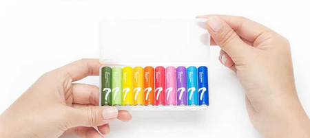 Батарейка Xiaomi ZMI Rainbow ZI7 тип AAA, уп. из 10 шт. батарейки AAA
